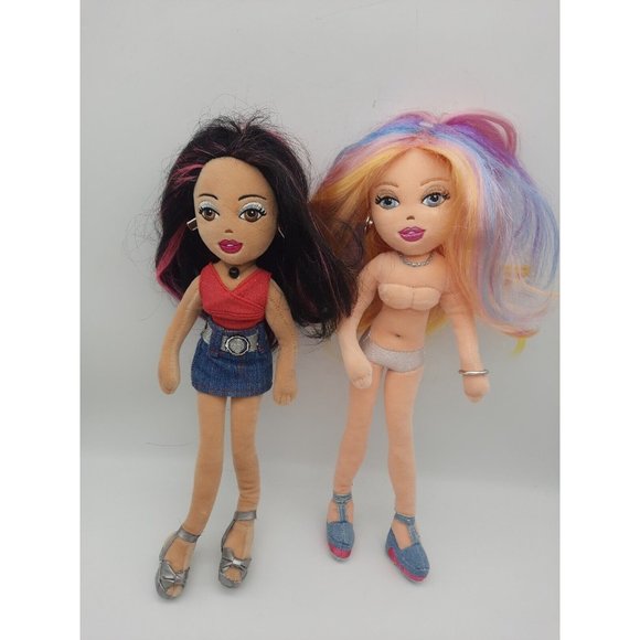Ty | Toys | Ty Girlz Plush Poseable 4 Dolls Rainbow Hair Blackpink Hair ...